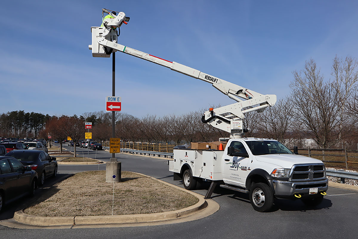 Bucket Trucks Traffic Light